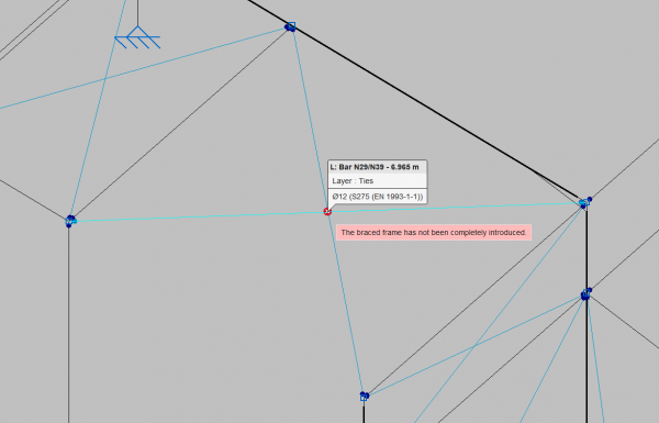 The braced frame has not been completely introduced - Learning | Cype
