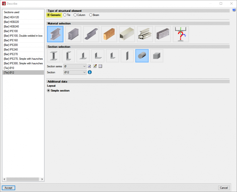 Defining braced frames and ties - Learning | Cype
