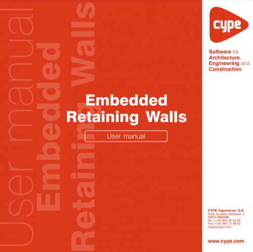 Embedded retaining walls - User's manual - Learning | Cype