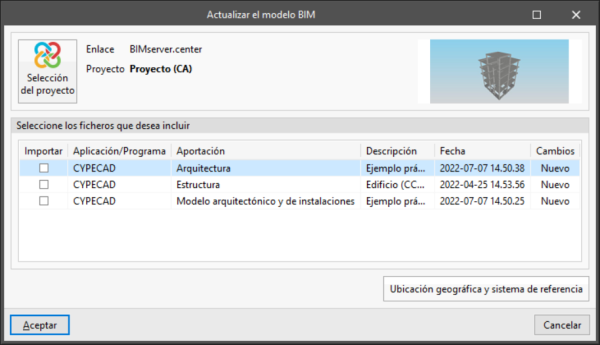 Cómo vincular la obra a un proyecto de BIMserver.center - Learning | Cype