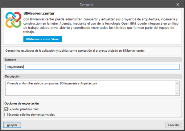 Cómo compartir la información generada por el programa en BIMserver.center - Learning | Cype