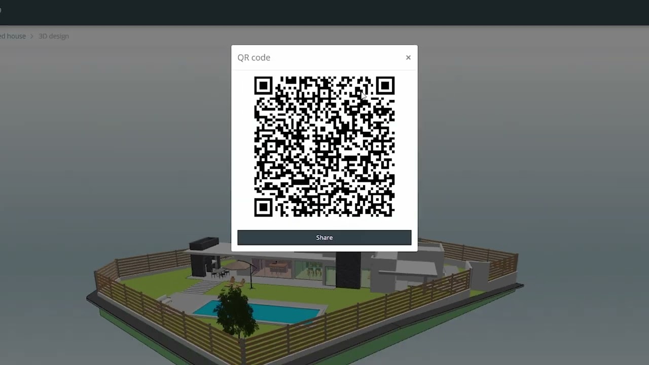 Código QR de um projeto BIM no Open BIM Layout