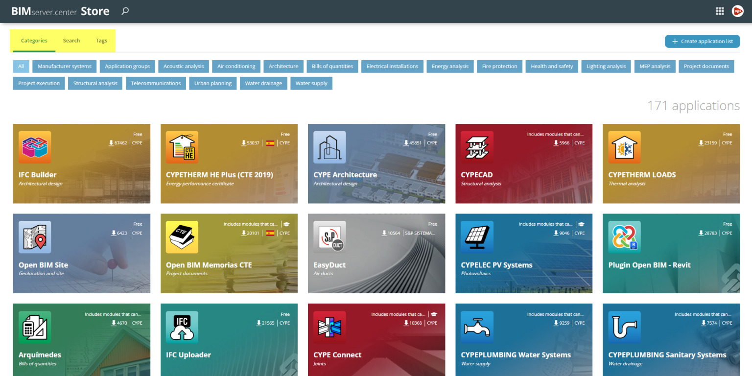How to register, download and install applications on BIMserver.center - Learning | Cype