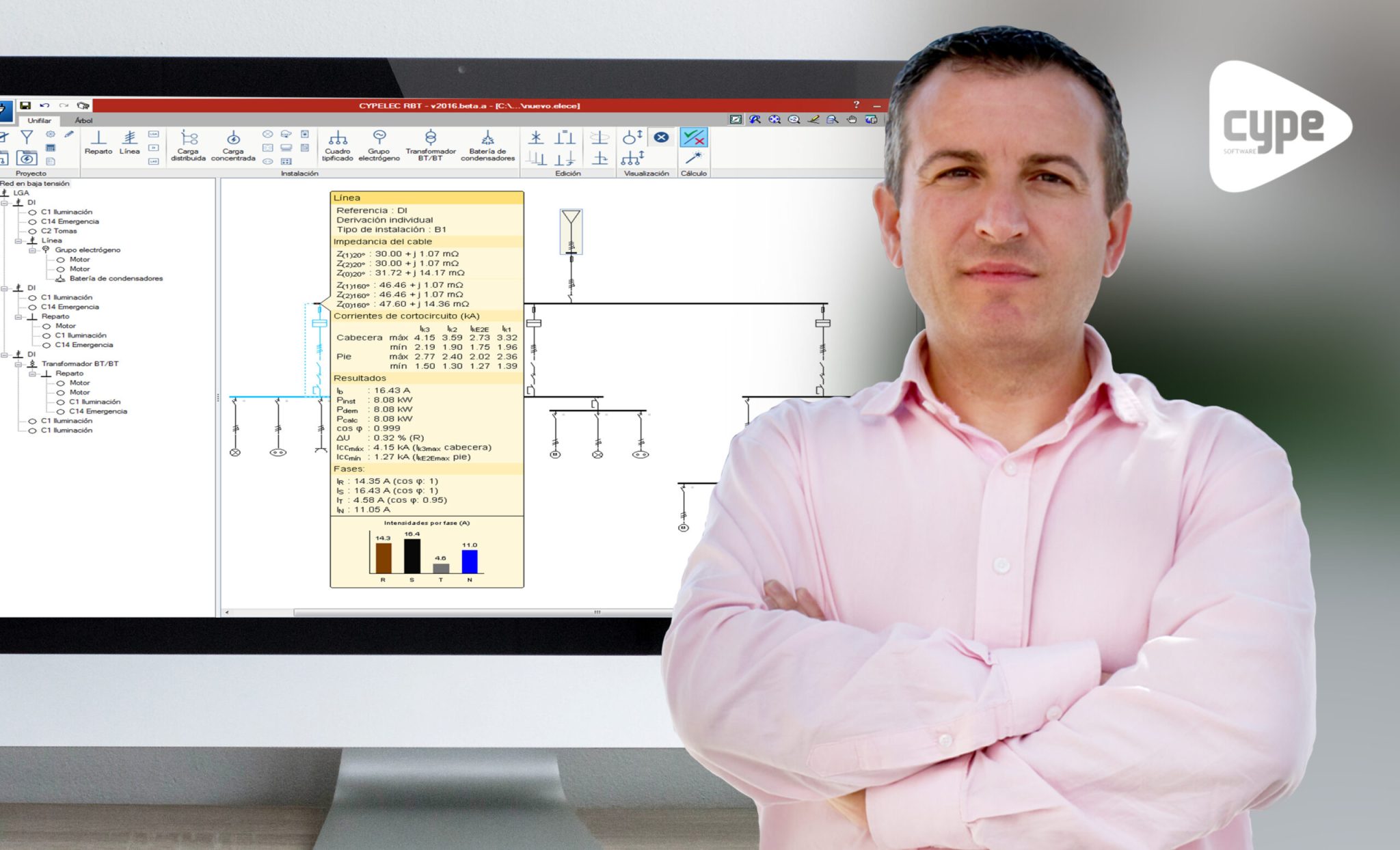 Cálculo y diseño básico de instalaciones eléctricas con CYPELEC REBT