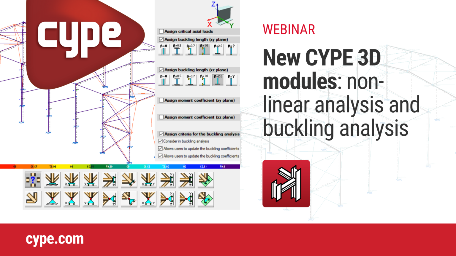 New CYPE 3D modules: non-linear analysis and buckling analysis - Learning | Cype