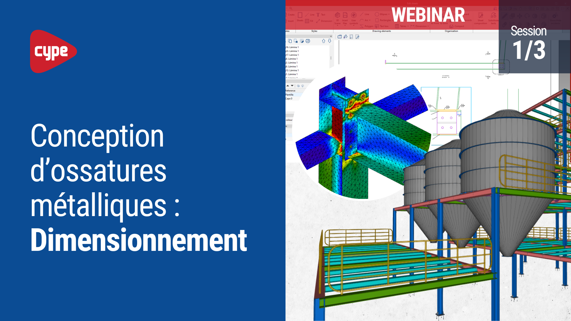Conception d’ossatures métalliques : Dimensionnement - Learning | Cype
