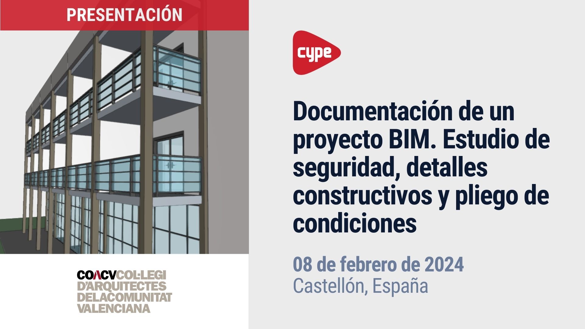 Documentación de un proyecto BIM. Estudio de seguridad, detalles constructivos y pliego de ...