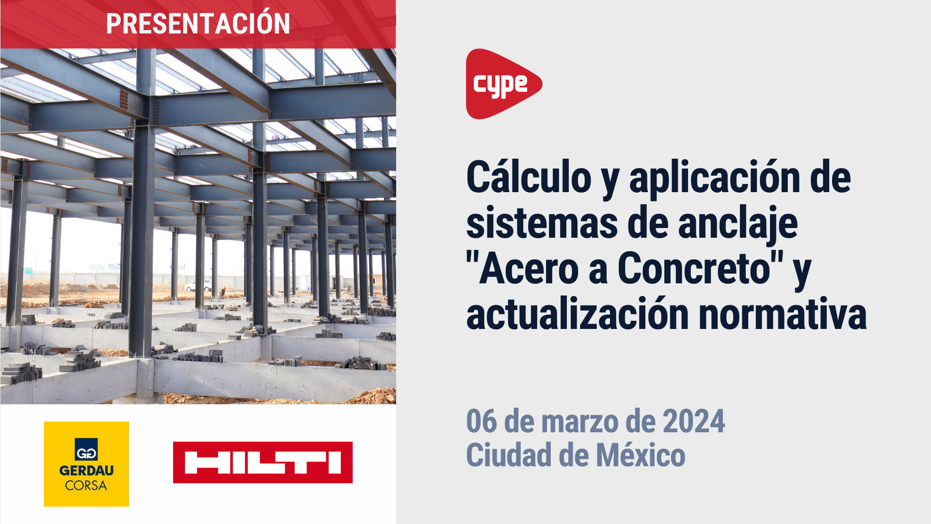 Cálculo y aplicación de sistemas de anclaje "Acero a Concreto" y ...