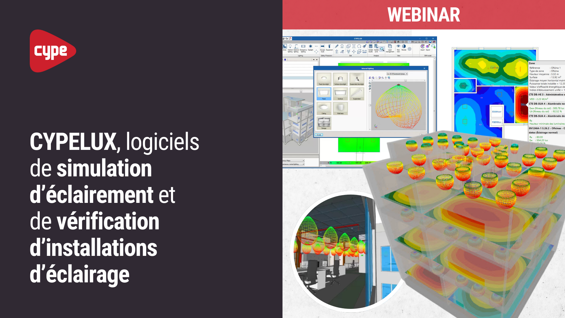 CYPELUX, logiciels de simulation d’éclairement et de vérification d ...