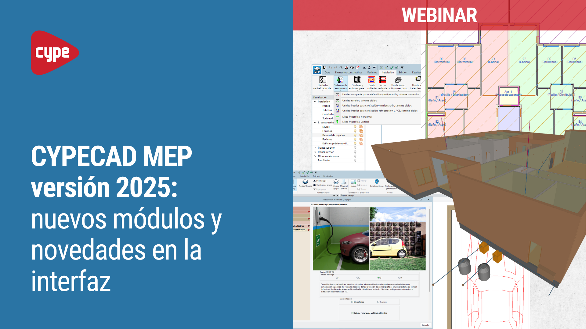 CYPECAD MEP versión 2025: nuevos módulos y novedades en la interfaz - Learning | Cype