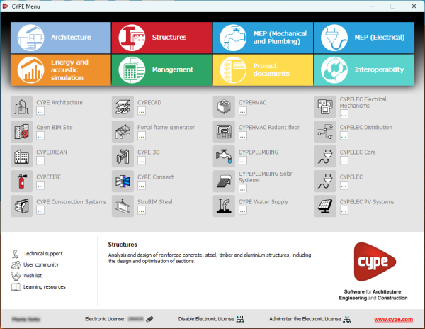 How to download and install programs from CYPE’s general menu ...