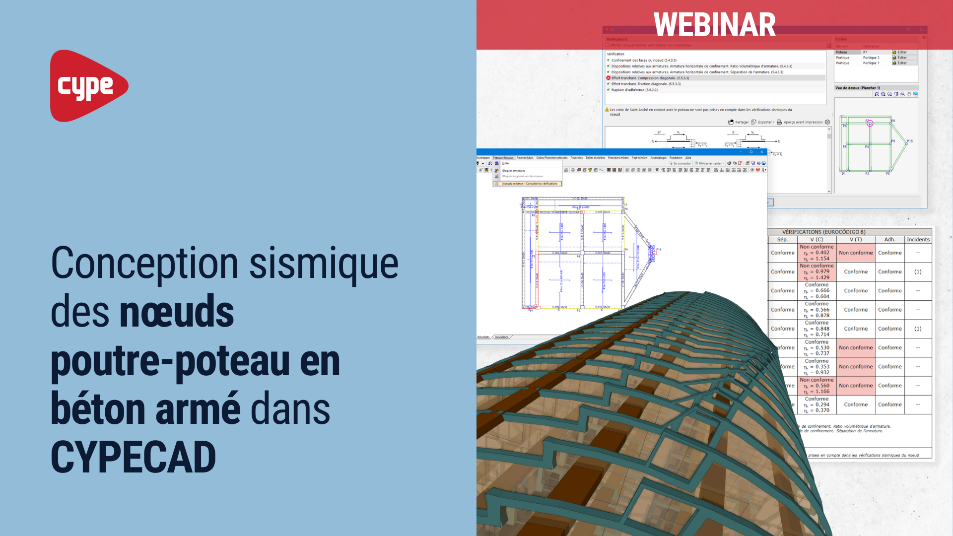Conception sismique des nœuds poutre-poteau en béton armé dans CYPECAD - Learning | Cype