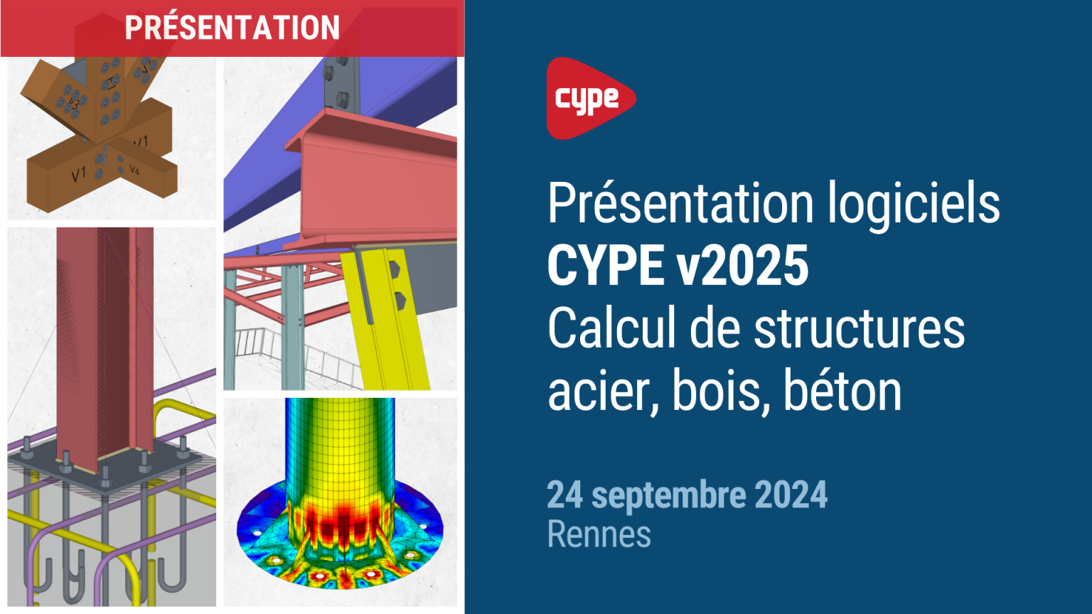 Présentation logiciels CYPE v2025 - Calcul de structures acier, bois ...