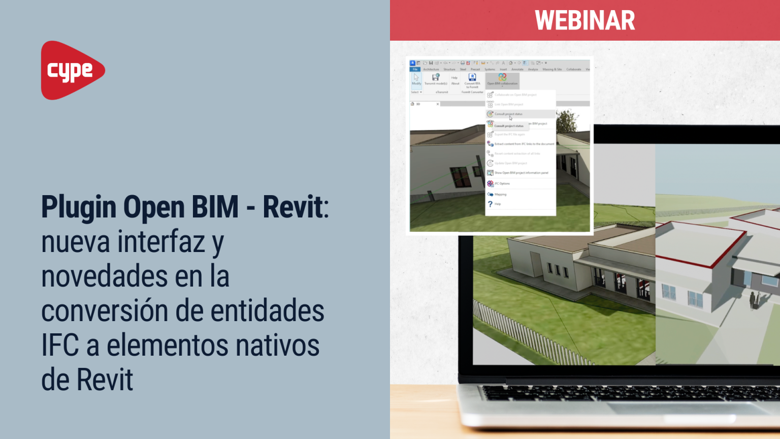 Plugin Open BIM - Revit: nueva interfaz y novedades en la conversión de ...