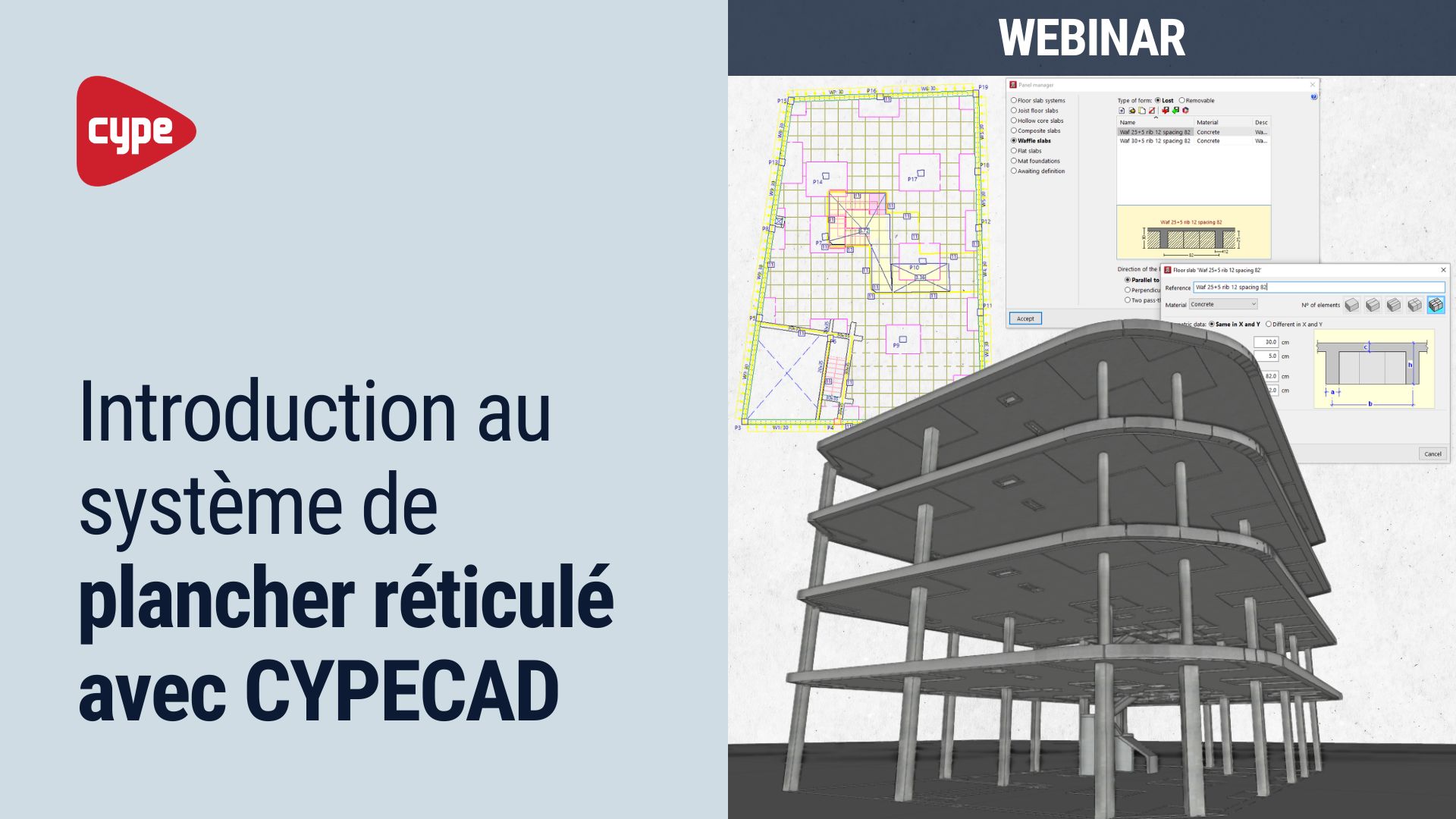 Introduction au système de plancher réticulé avec CYPECAD - Learning | Cype