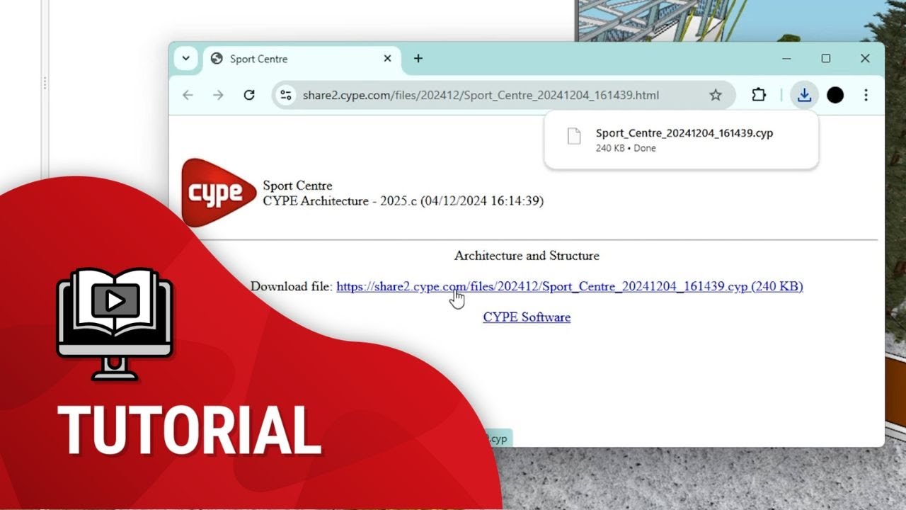 How to share CYPE project files using a link