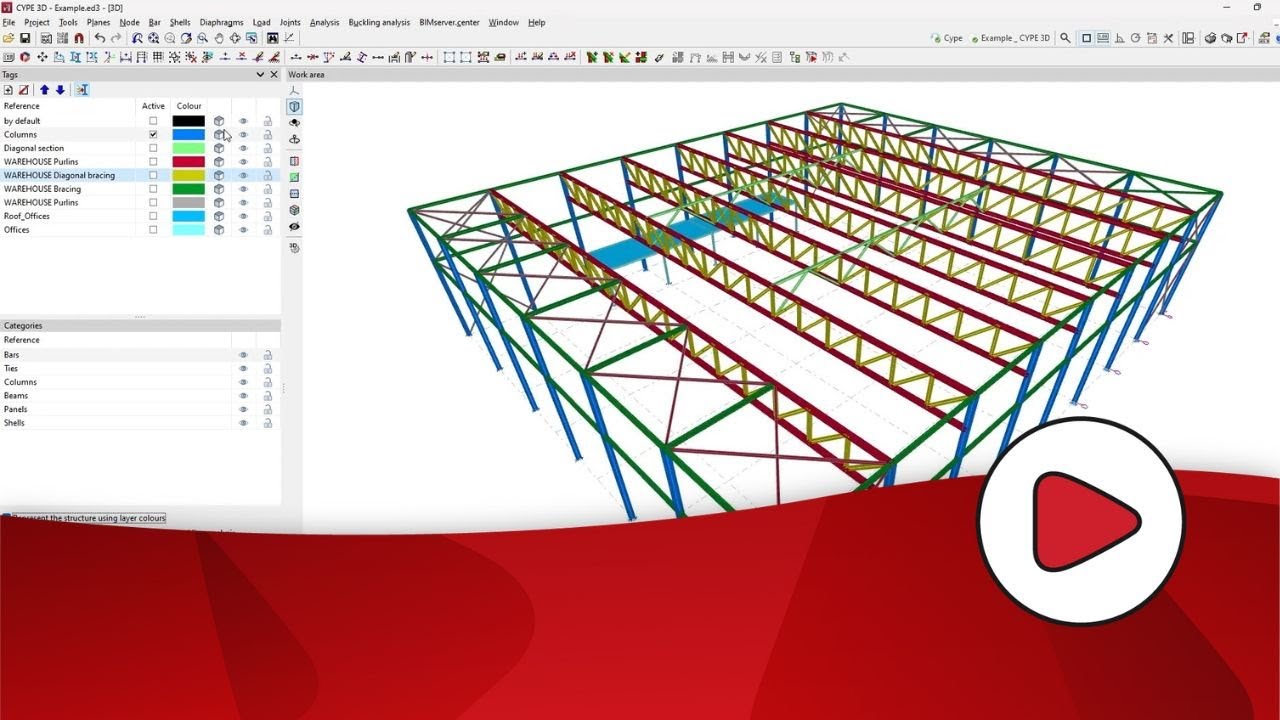 3D representation in CYPE 3D