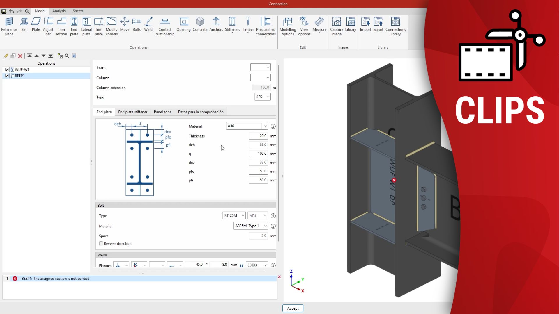 Prequalified connections now available in CYPE Connect and StruBIM ...