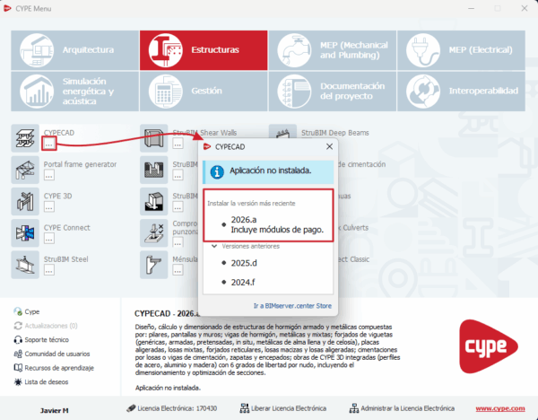 How to download and install CYPE software - Learning | Cype