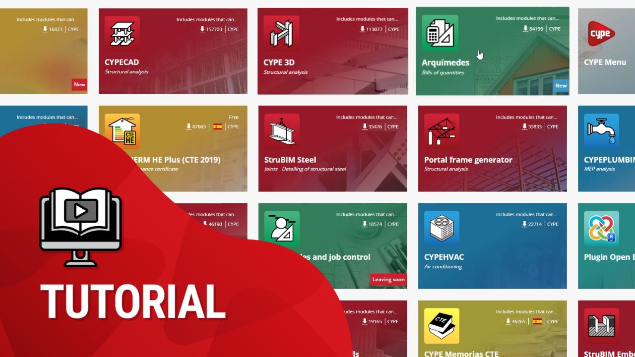 Downloading and installing CYPE Menu programs