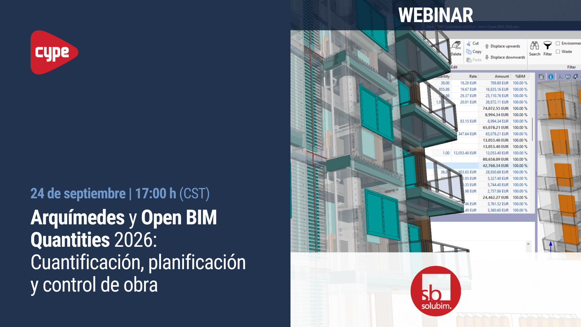 Arquímedes y Open BIM Quantities 2026: Cuantificación, planificación y control de obra ...