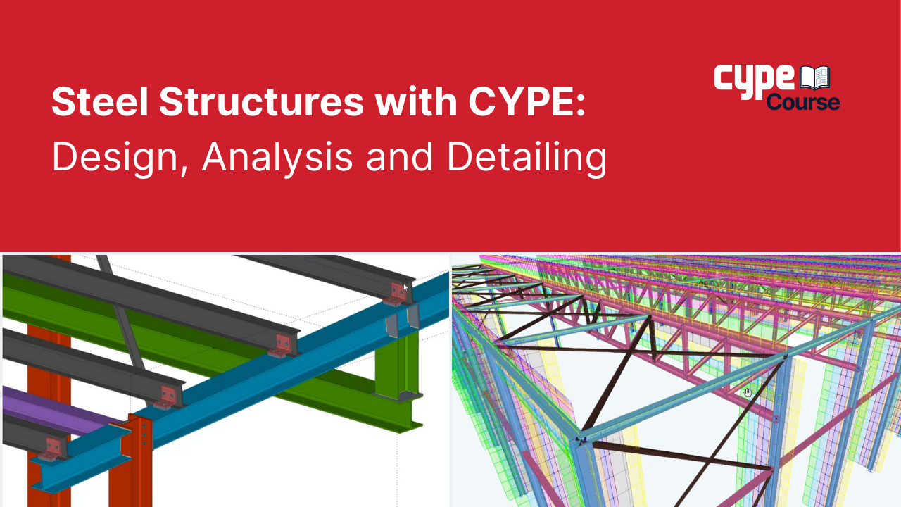 Steel structures with CYPE: design, analysis and detailing