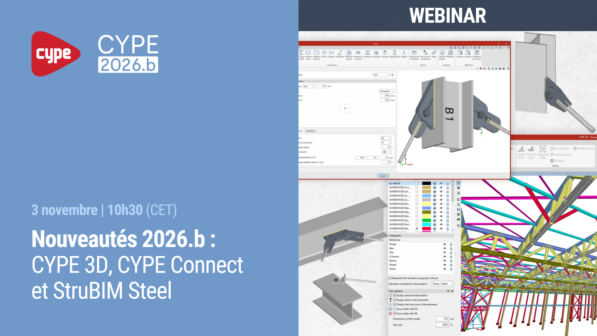 Nouveautés 2026.b : CYPE 3D, CYPE Connect et StruBIM Steel - Learning ...