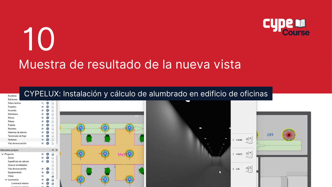 10 - Muestra de resultado de la nueva vista | CYPE Curso CYPELUX