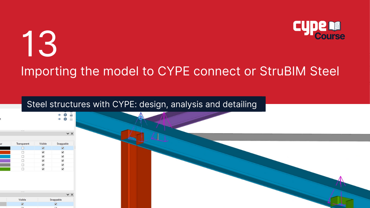 13 - Importing the model to CYPE Connect or StruBIM Steel | CYPE Steel ...
