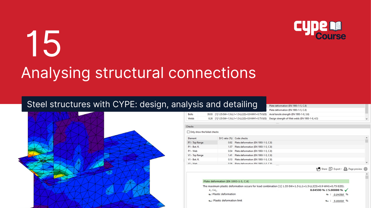 15 - Analysing structural connections | CYPE Steel Structures