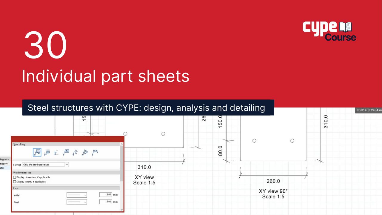 30 - Individual part sheets | CYPE Steel Structures