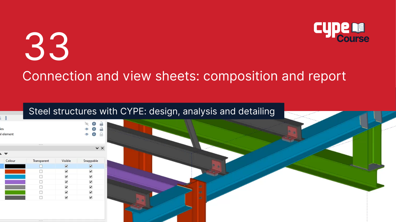 33 - Connection and view sheets: composition and report | CYPE Steel ...