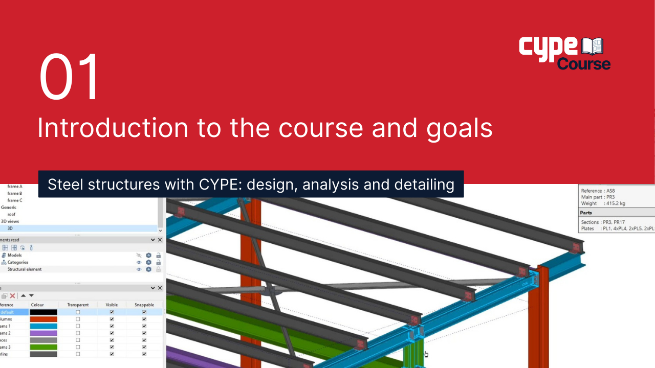 1 - Introduction to the course and goals | CYPE Steel Structures